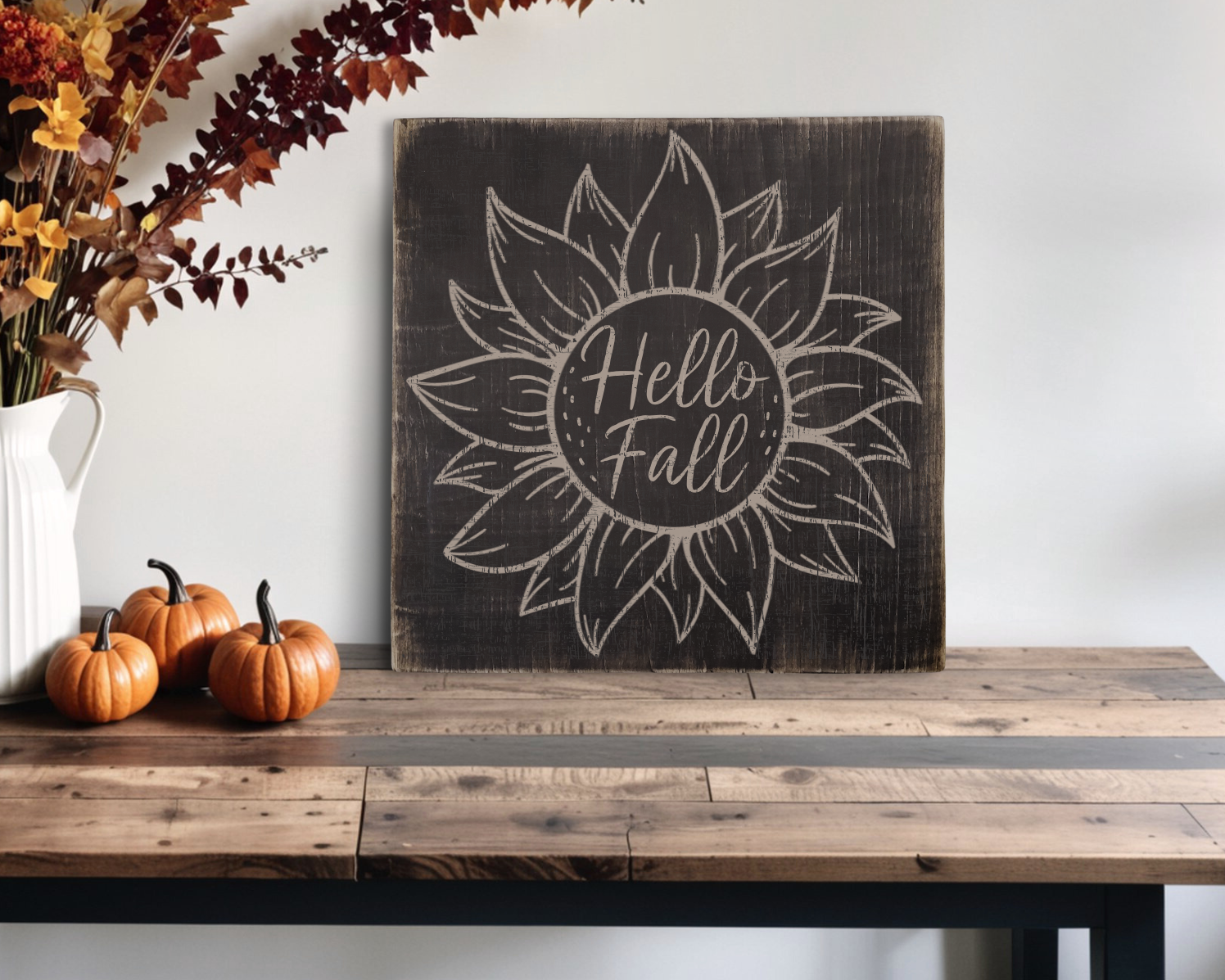 Holiday & Seasonal :: Halloween :: Hello Fall rustic minimalist line ...